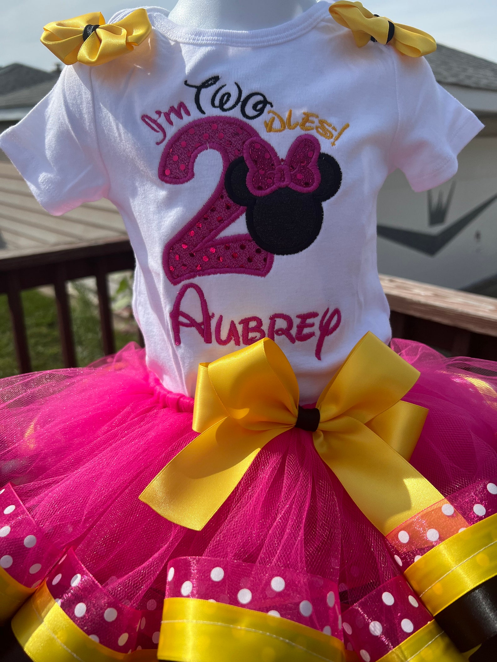 Minnie Mouse Tutu Set Minnie Mouse Birthday Outfit I Am - Etsy