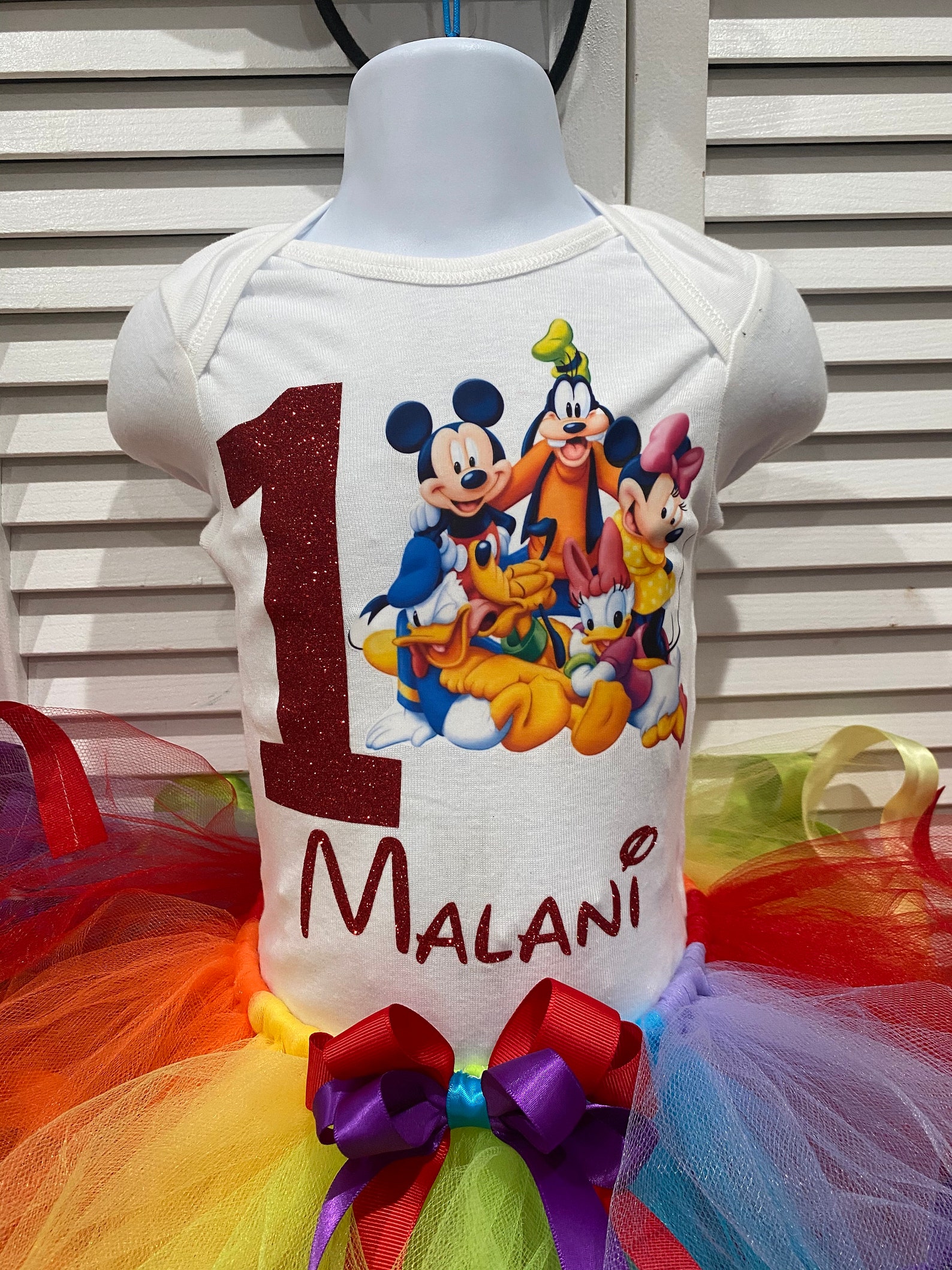 Mickey Mouse Club House Birthday Outfit Mickey Mouse Tutu - Etsy