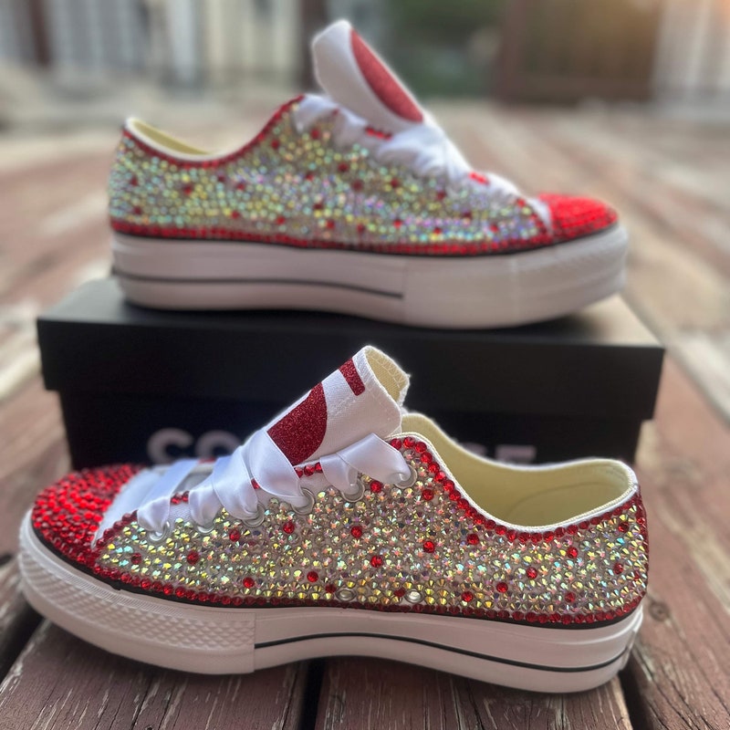 Sequin Tennis Shoes - Etsy