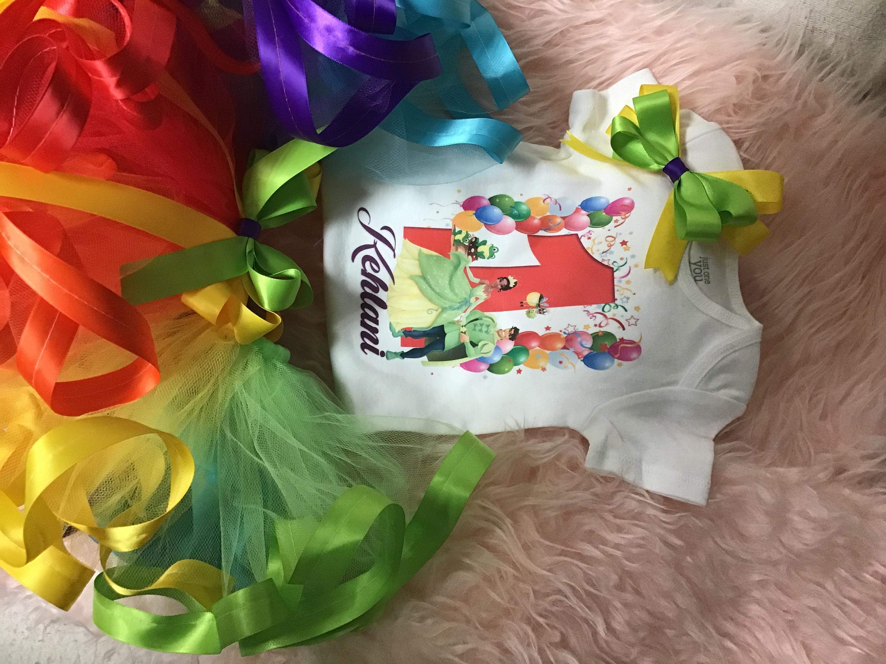 Princess and the Frog Tutu Set. Tiana Birthday Outfit Tutu - Etsy