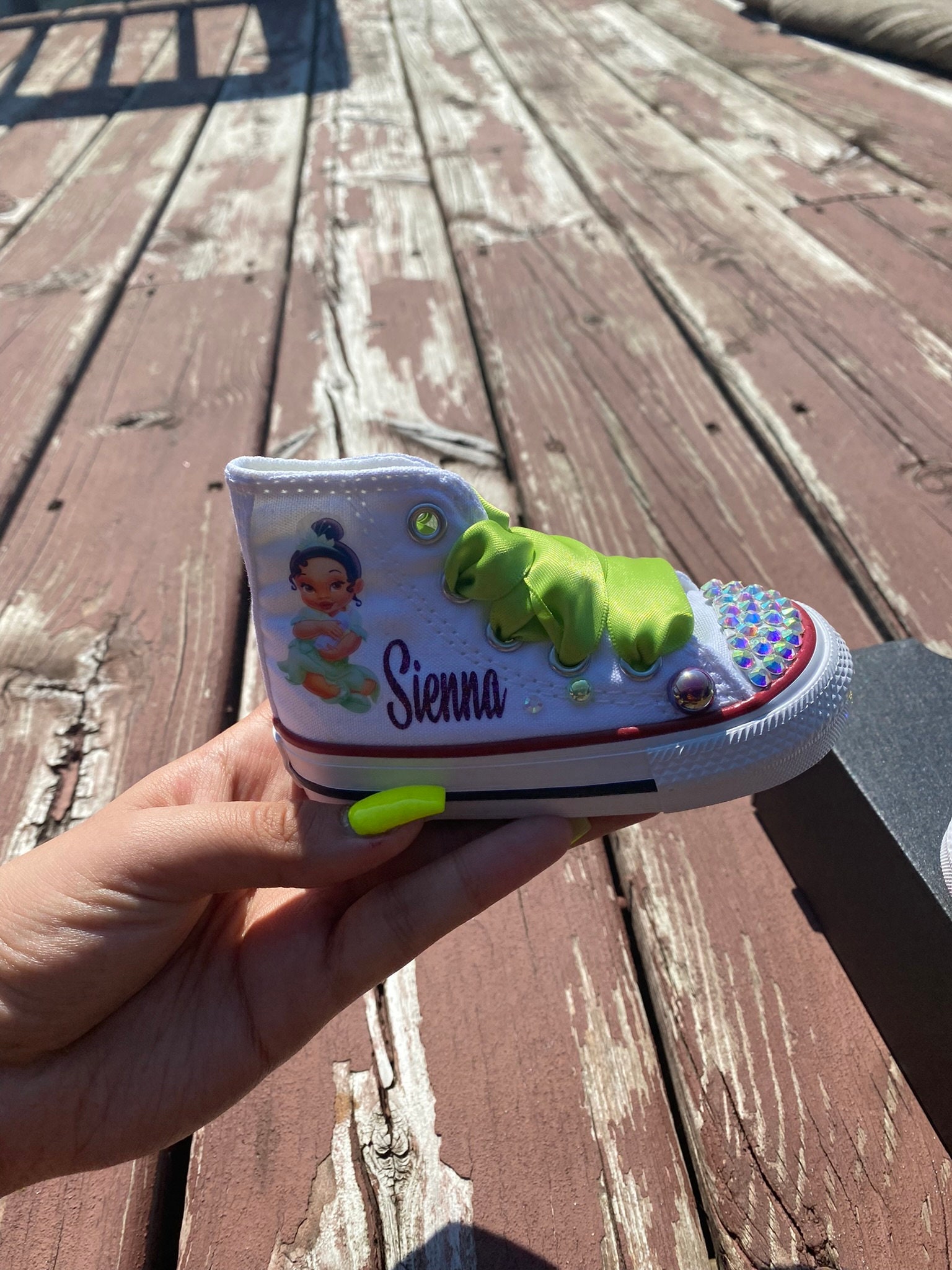 Baby Princess Tiana Bling Shoes, Princess and the Frog Sneakers Shoes ...