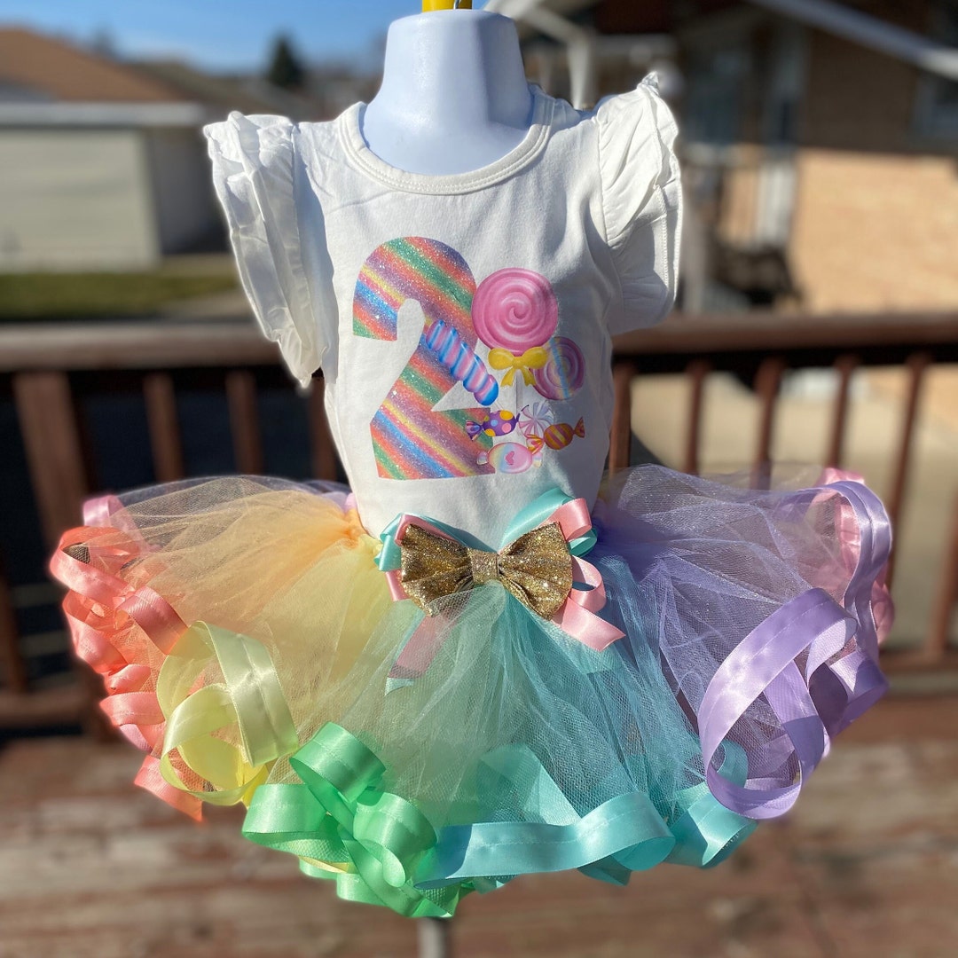 Candyland Birthday Outfit, Candy Land Tutu Set, First Birthday Outfit ...