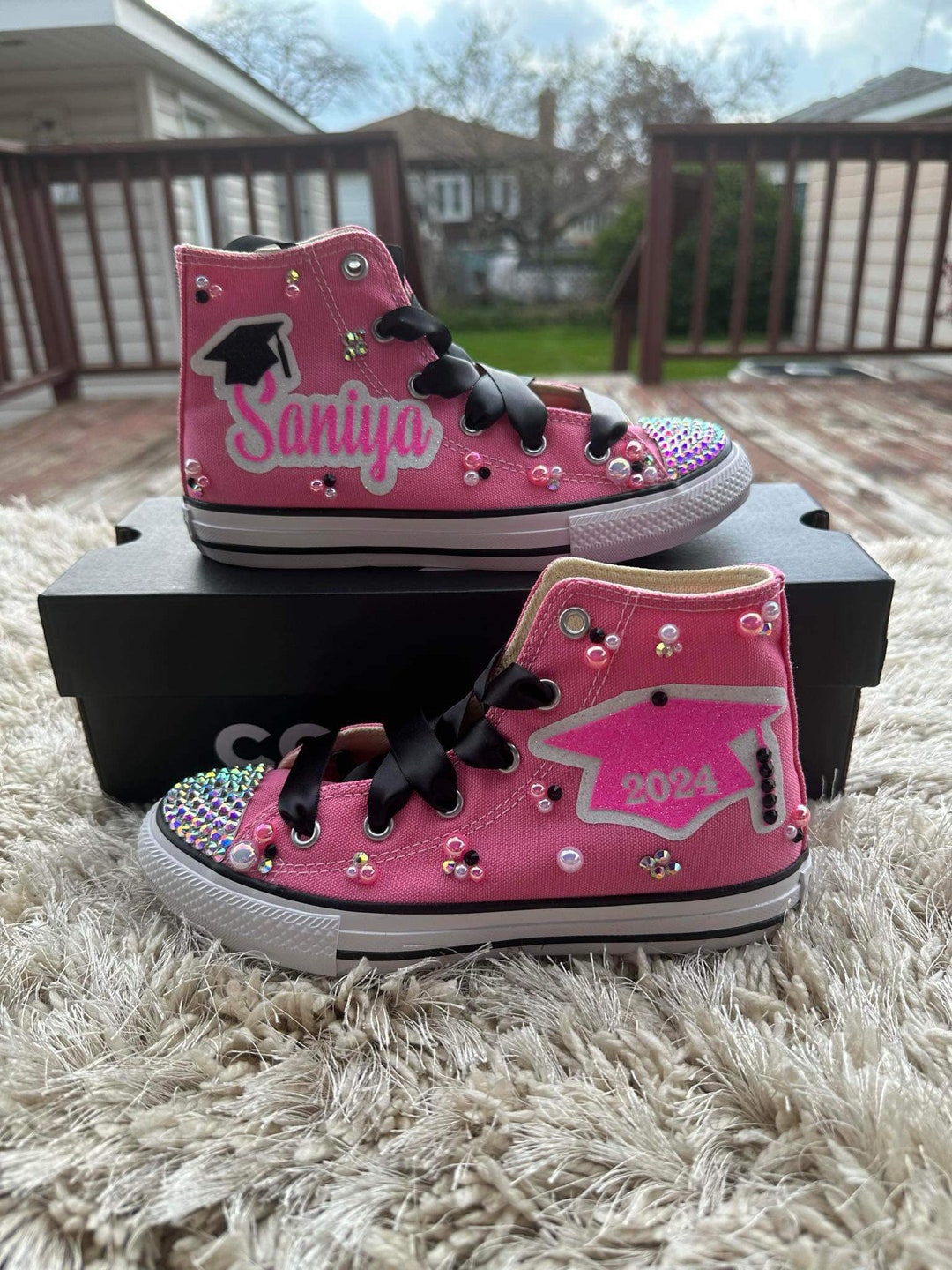 Graduation Bling Shoes , Kindergarten Graduation Bling Shoes , Custom ...
