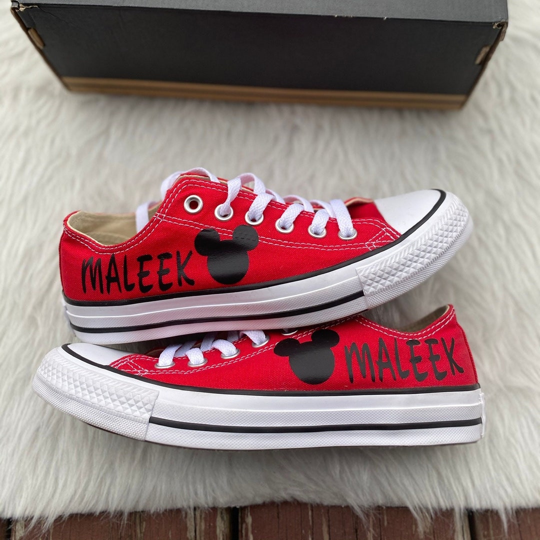 Mickey Mouse Sneakers, Custom 1st Birthday Shoes - Etsy