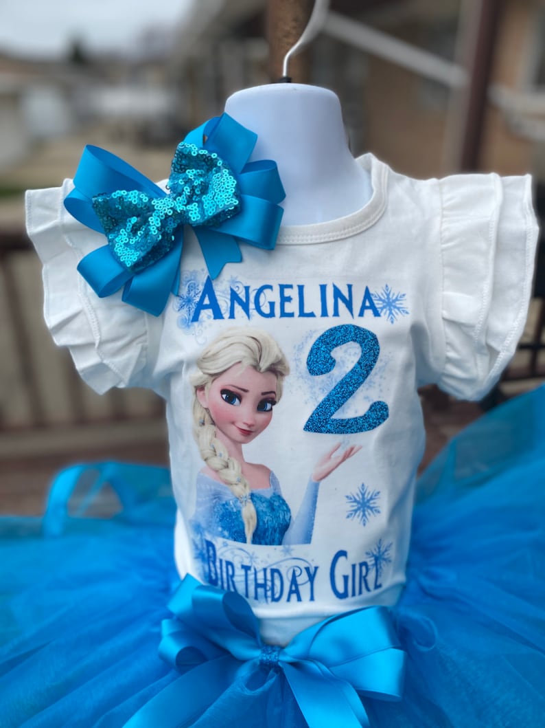 Elsa Frozen Tutu Set Frozen Birthday Outfit Elsa Tutu Set - Etsy