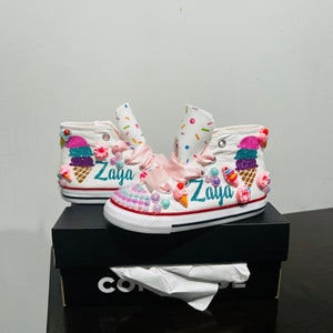 Ice Cream Converse Shoes, Three Scoops of Fun Shoes, Candyland Shoes ...