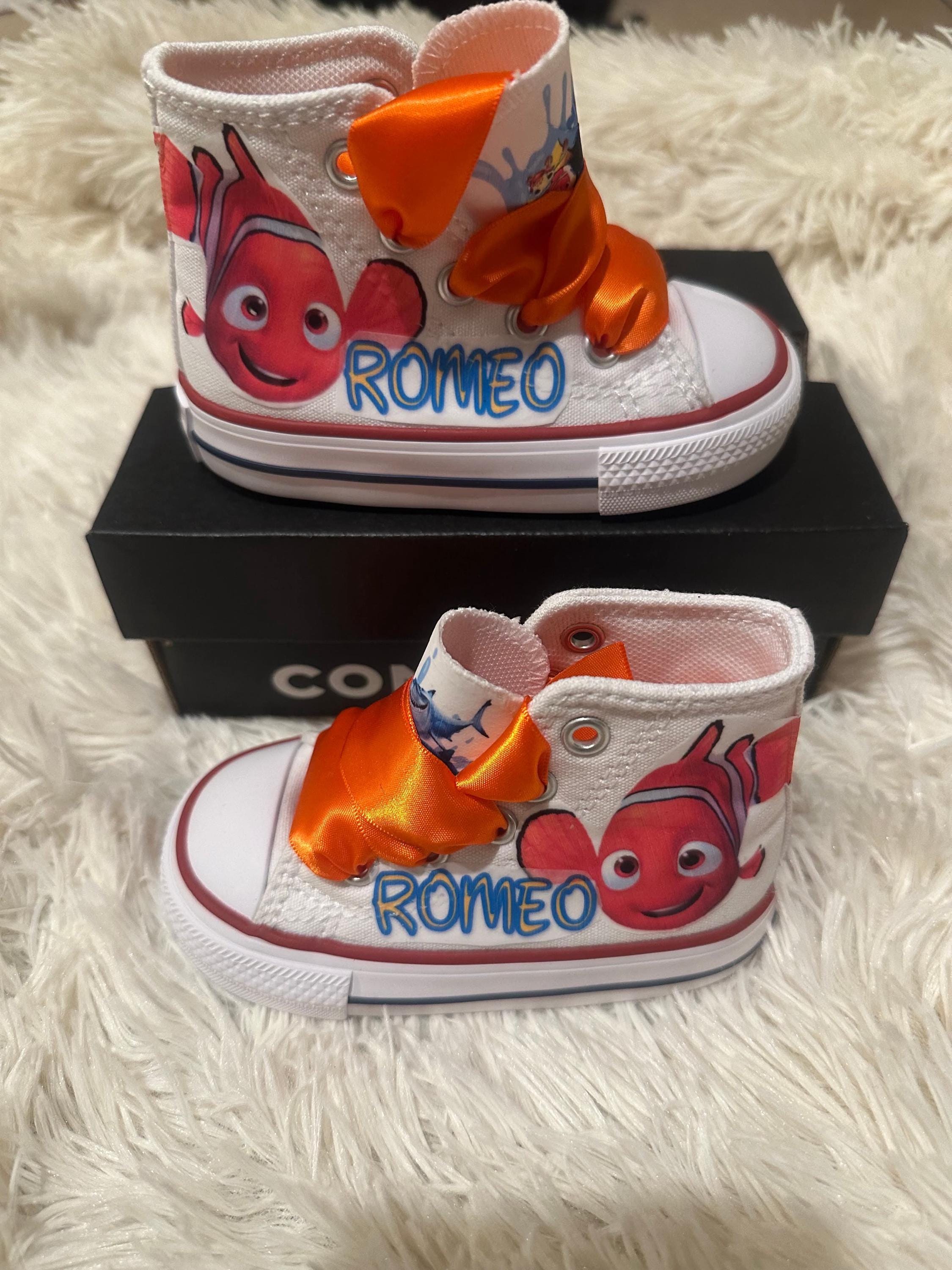 Finding Nemo Overalls Birthday Set, Finding Nemo Converse Shoes, Boy ...