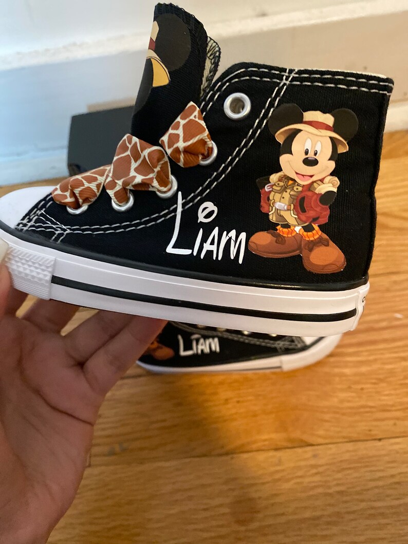 Safari Mickey Mouse Sneakers Shoes, Mickey Mouse First Birthday Outfit ...
