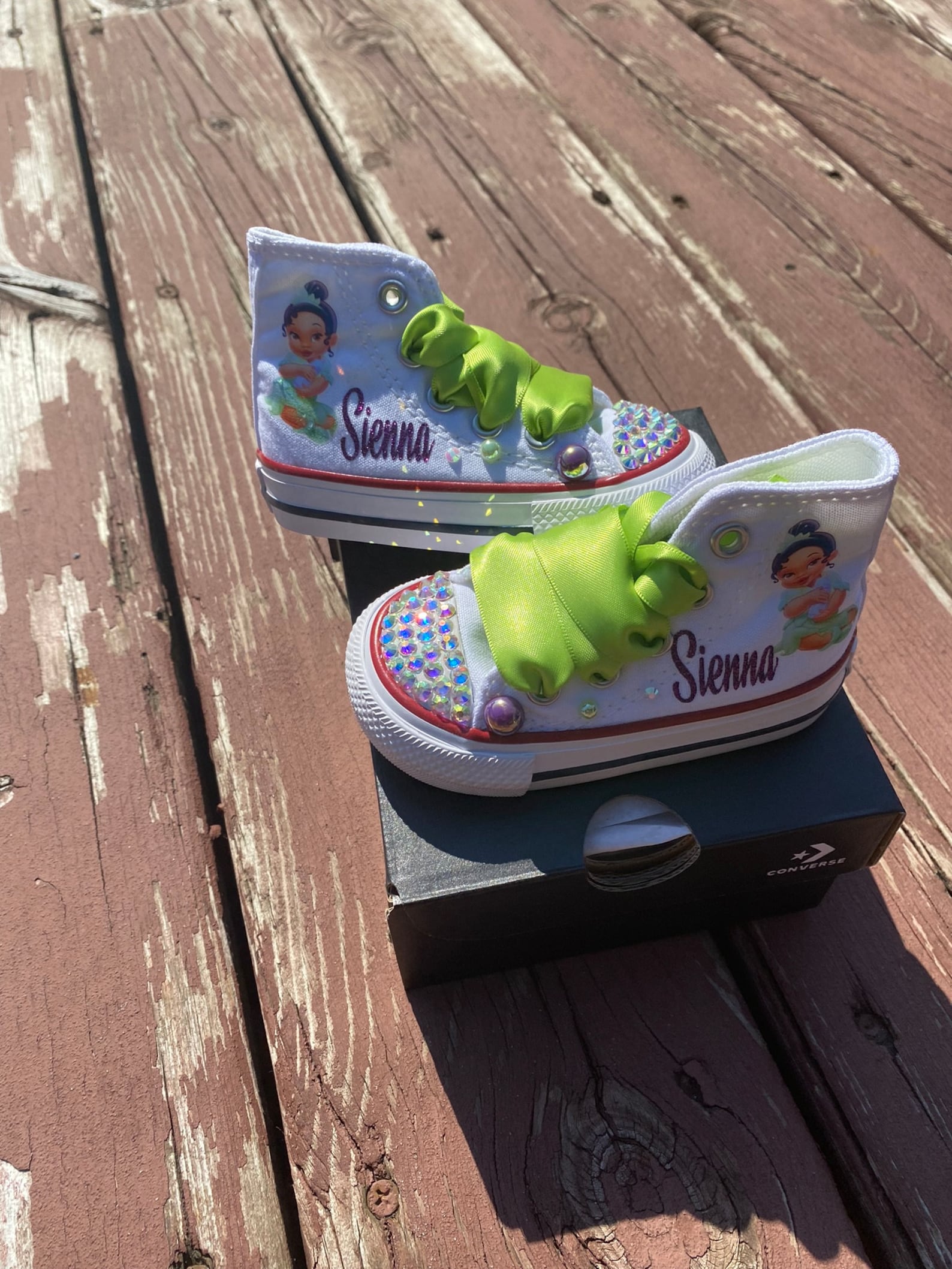 Baby Princess Tiana Bling Shoes, Princess and the Frog Sneakers Shoes ...