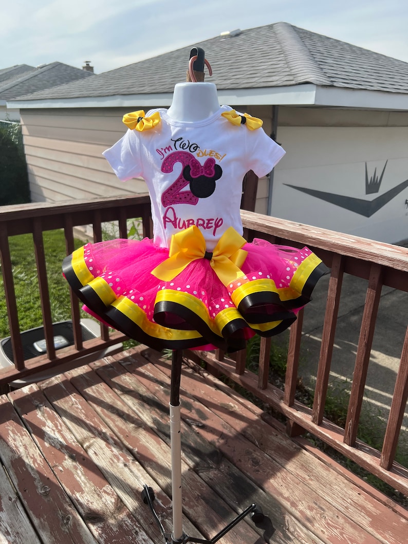 Minnie Mouse Tutu Set Minnie Mouse Birthday Outfit I Am - Etsy