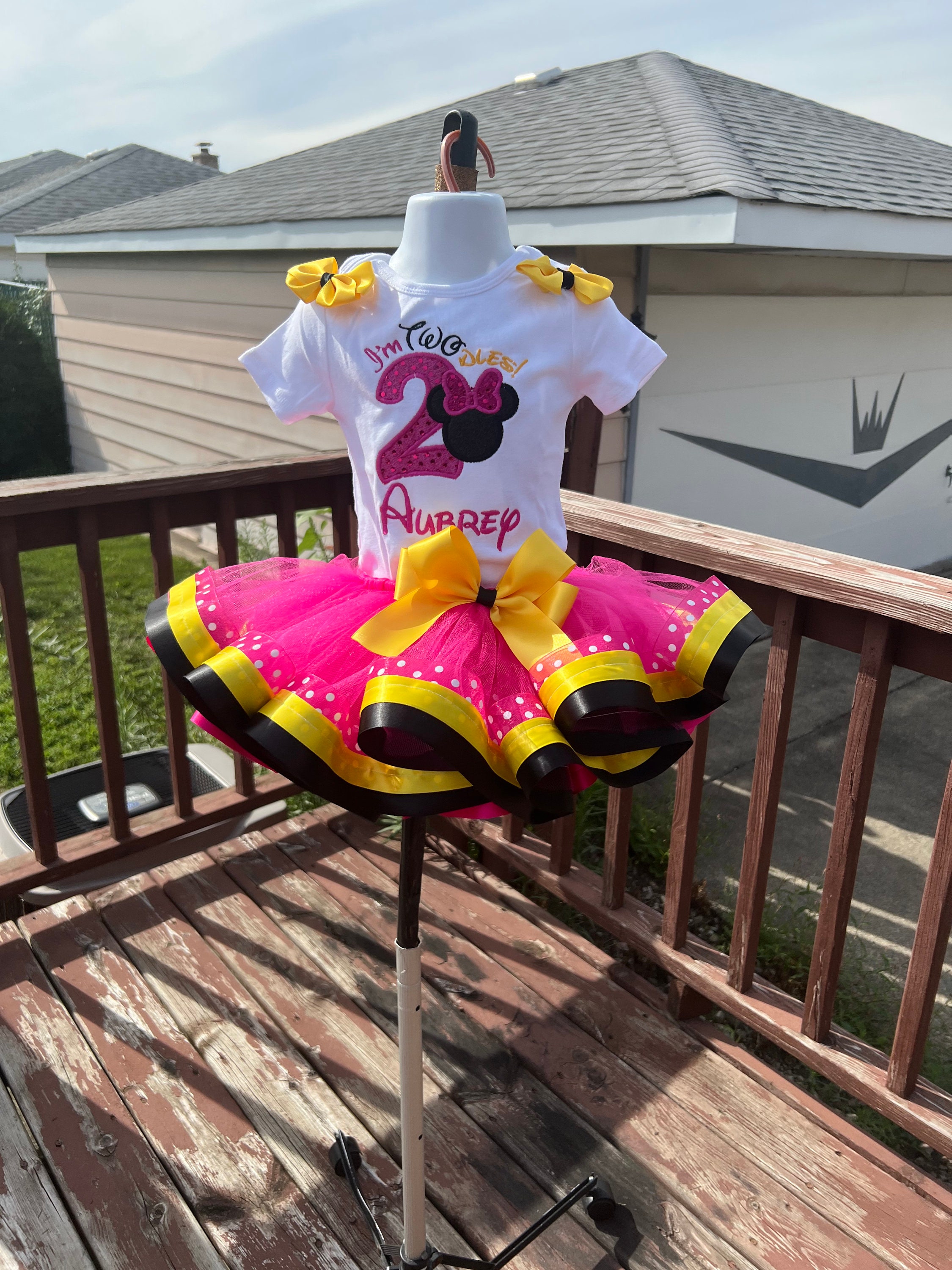 Minnie Mouse Tutu Set Minnie Mouse Birthday Outfit I Am - Etsy