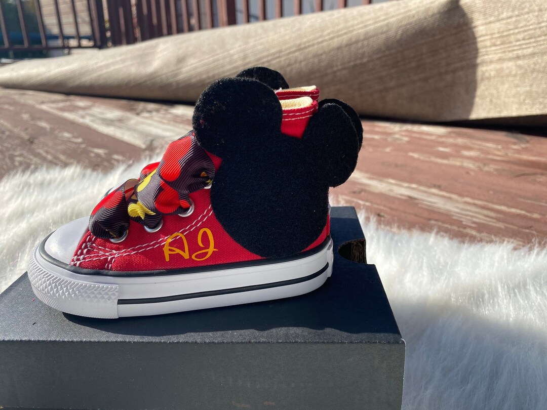 Mickey Mouse Sneakers Shoes/ Mickey Mouse First Birthday Outfit Boy ...