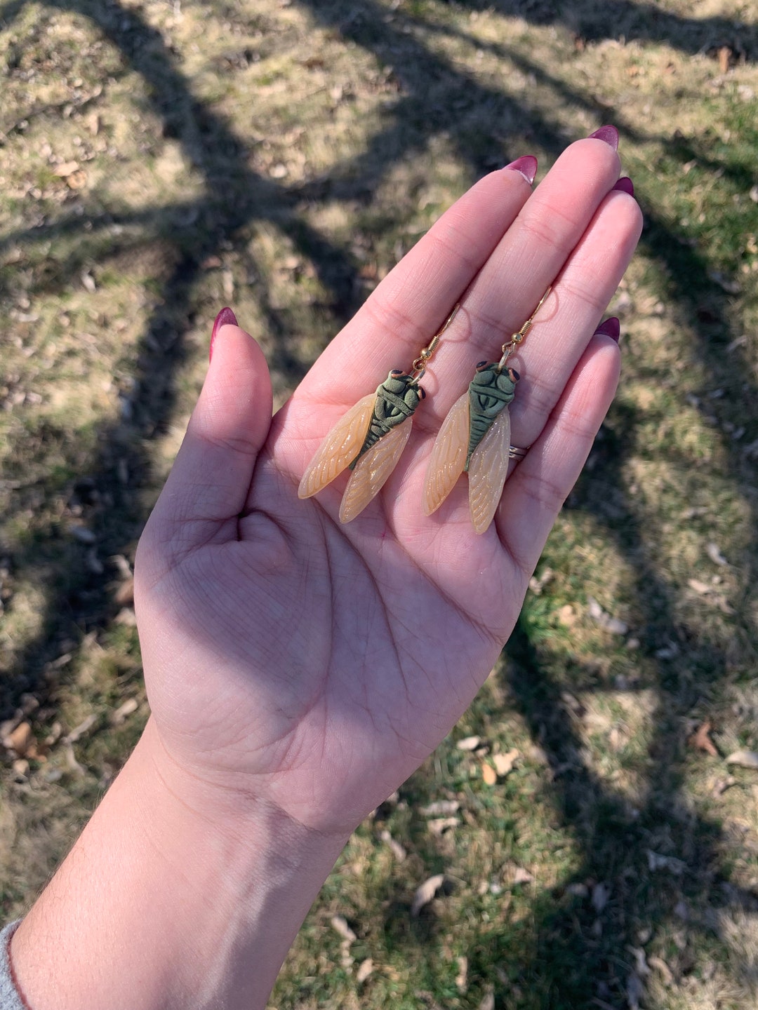 Cicadas / Cicada Bug Polymer Clay Earrings - Etsy