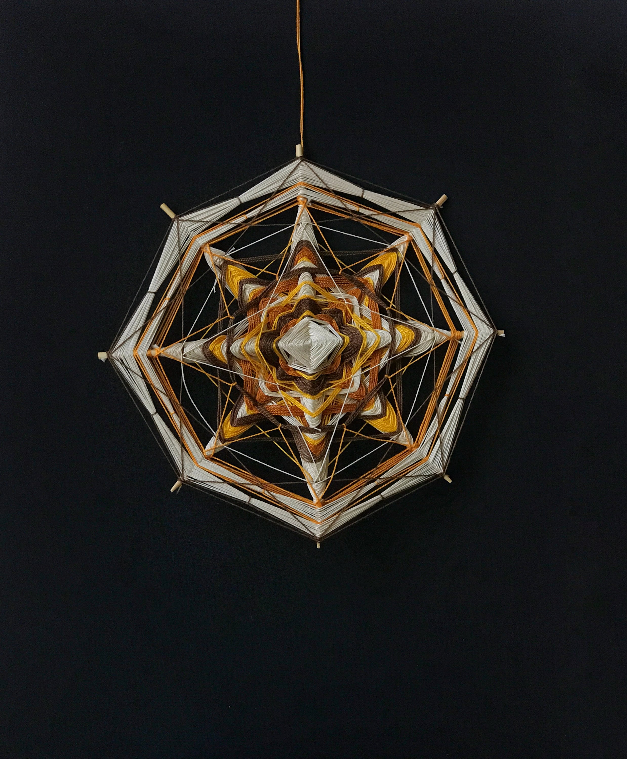Modern Peaceful Ojo De Dios Mandala Gods Eye Earth Toned - Etsy UK