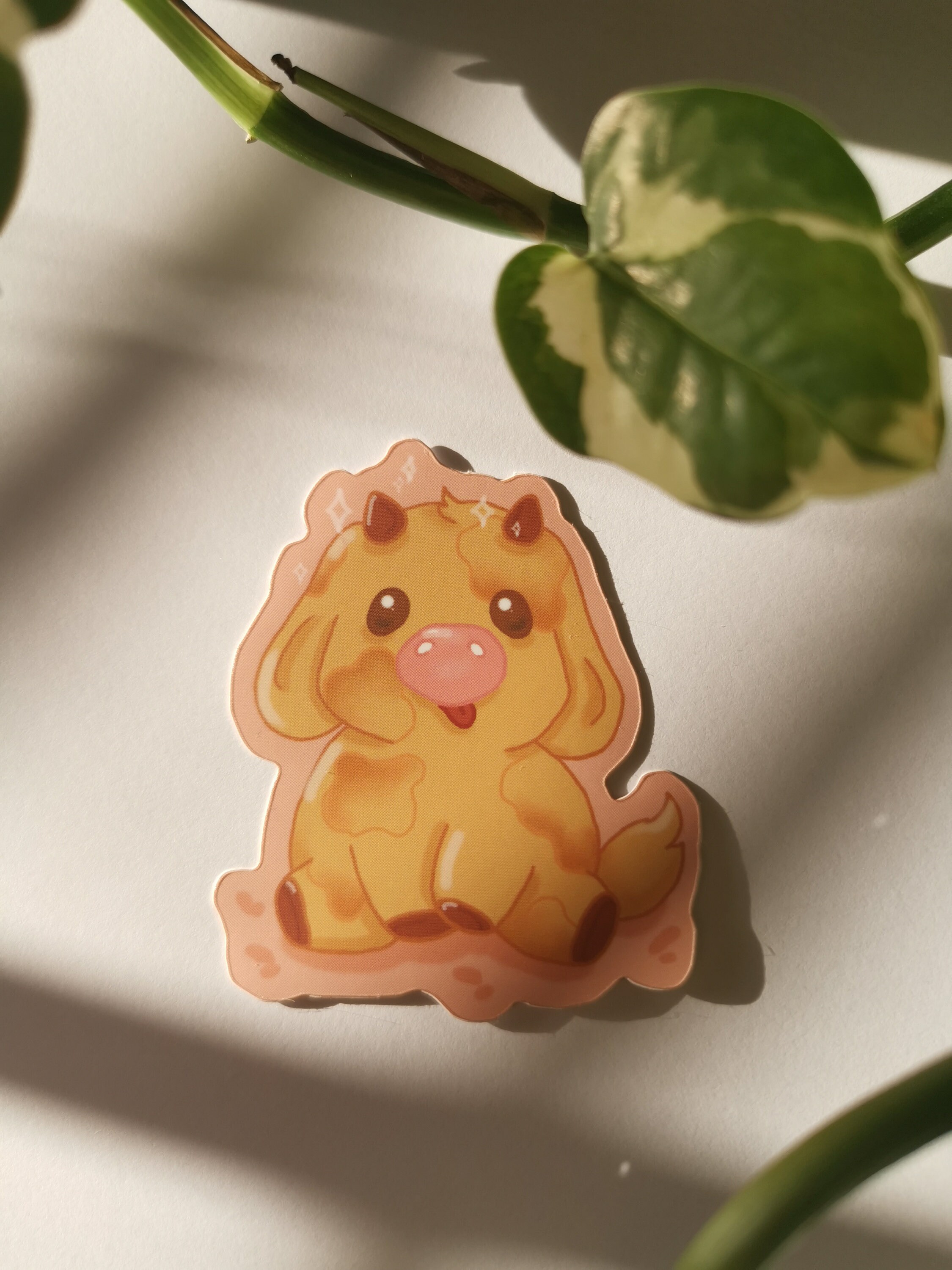 Cute Kawaii Baby Cow Stickers Holographic Matt Cute Stationery - Etsy