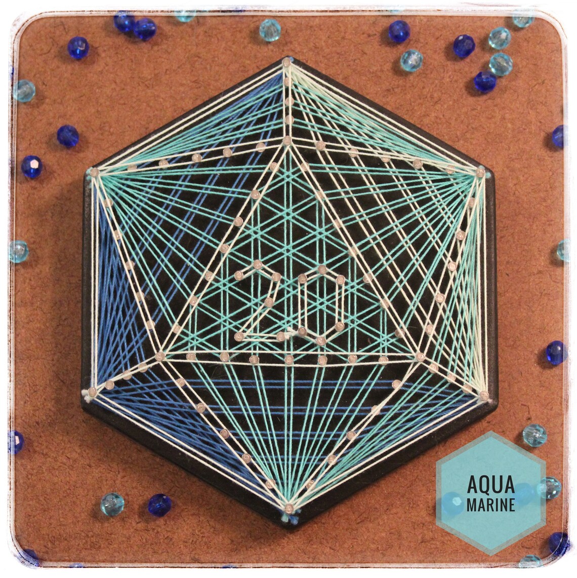 String Art D20 Geometric Icosahedron Dice for Dungeons and - Etsy