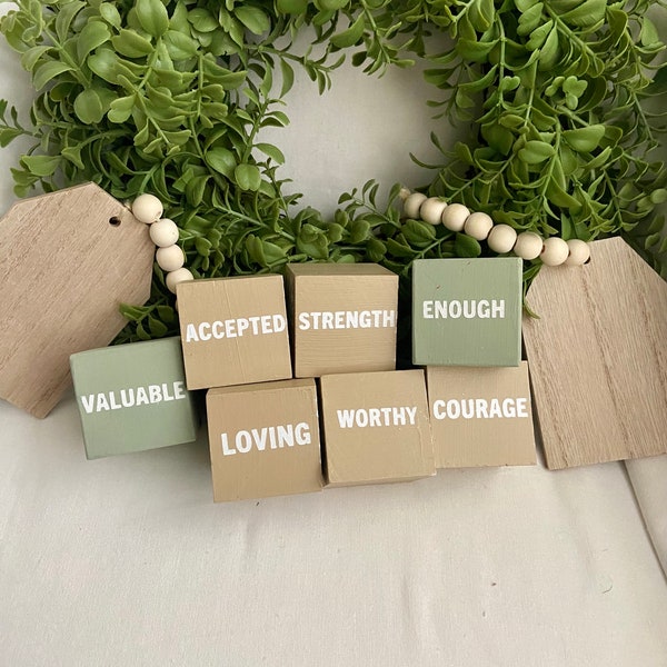 Motivational Blocks - Etsy
