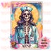 Gothic ARNP Tarot Card PNG: Nurse Practitioner Skeleton (digital ...
