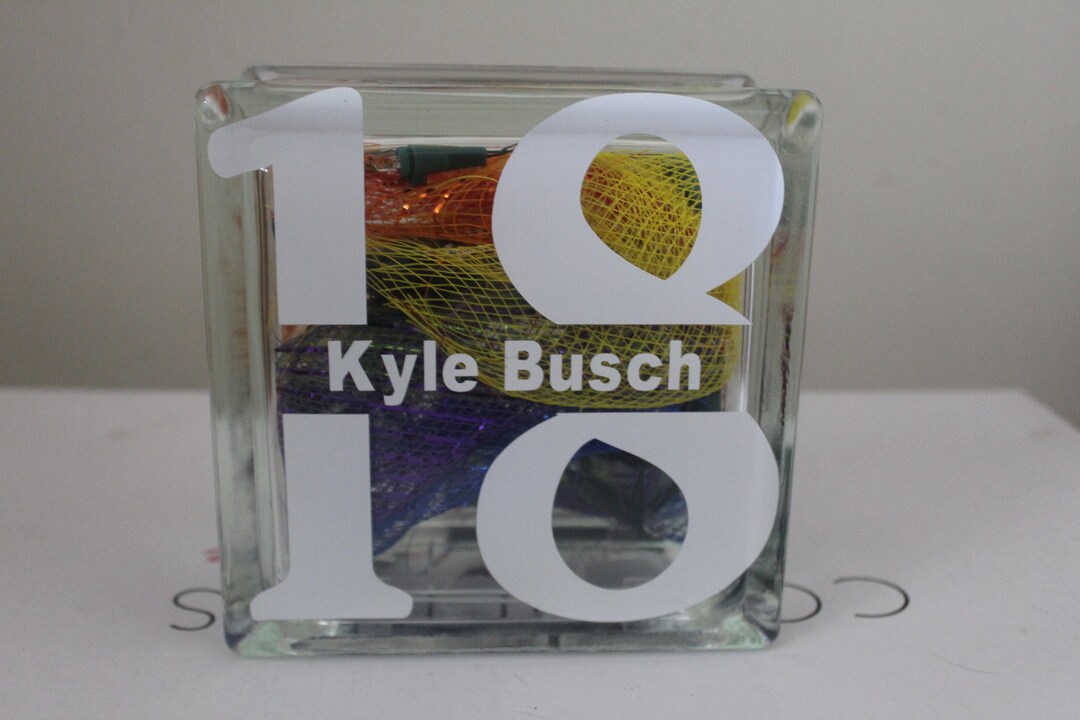 Nascar Kyle Busch, Glass Blocks, Glass Blocks With Lights, Glass Block ...