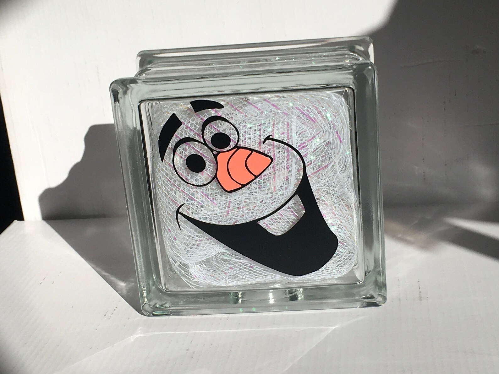 Olaf, Glass Blocks, Glass Block, Glass Blocks With Light & Glass Block ...