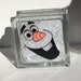 Olaf, Glass Blocks, Glass Block, Glass Blocks With Light & Glass Block ...