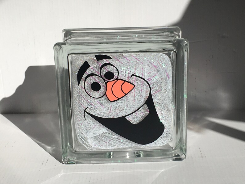 Olaf, Glass Blocks, Glass Block, Glass Blocks With Light & Glass Block ...