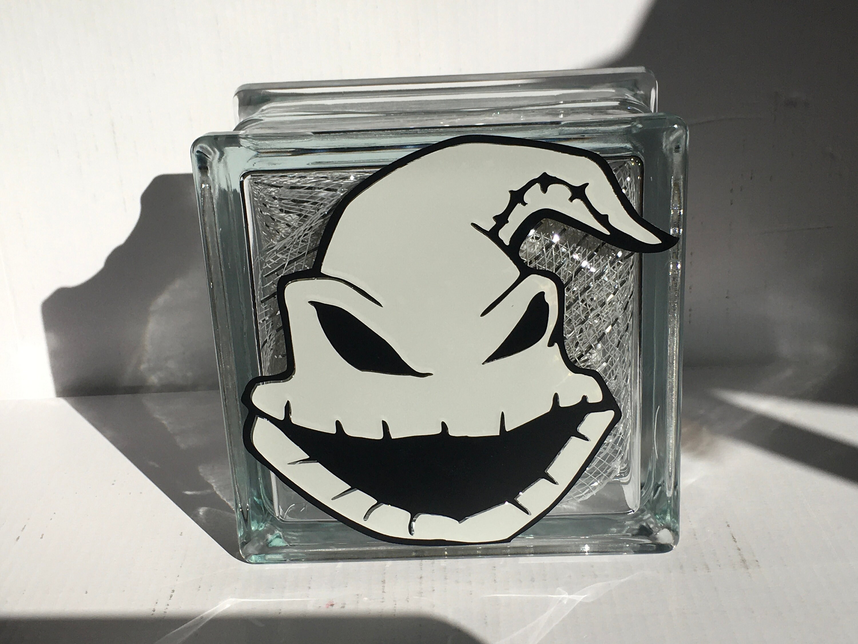 Oogie Boogie Nightmare Before Christmas Glass Blocks Glass - Etsy