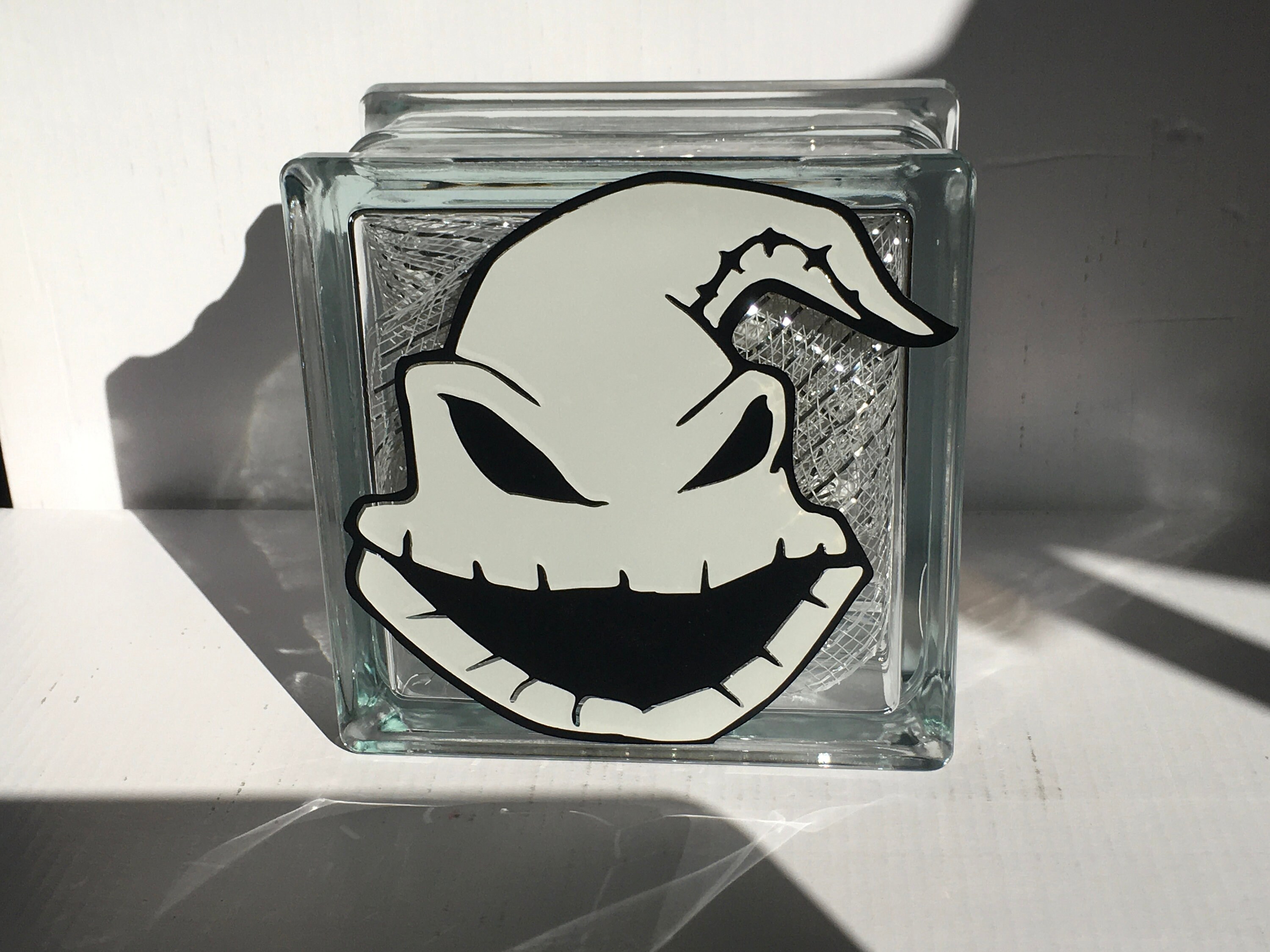 Oogie Boogie, Nightmare Before Christmas, Glass Blocks, Glass Block ...
