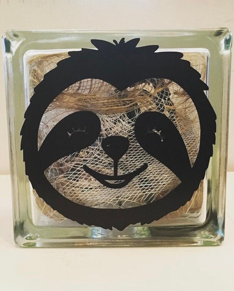 Sloth, Glass Blocks, Glass Blocks With Lights, Glass Block & Glass ...
