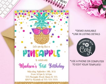 Pineapple Birthday - Etsy