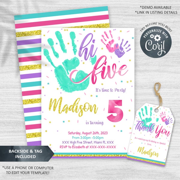 High Five Birthday - Etsy