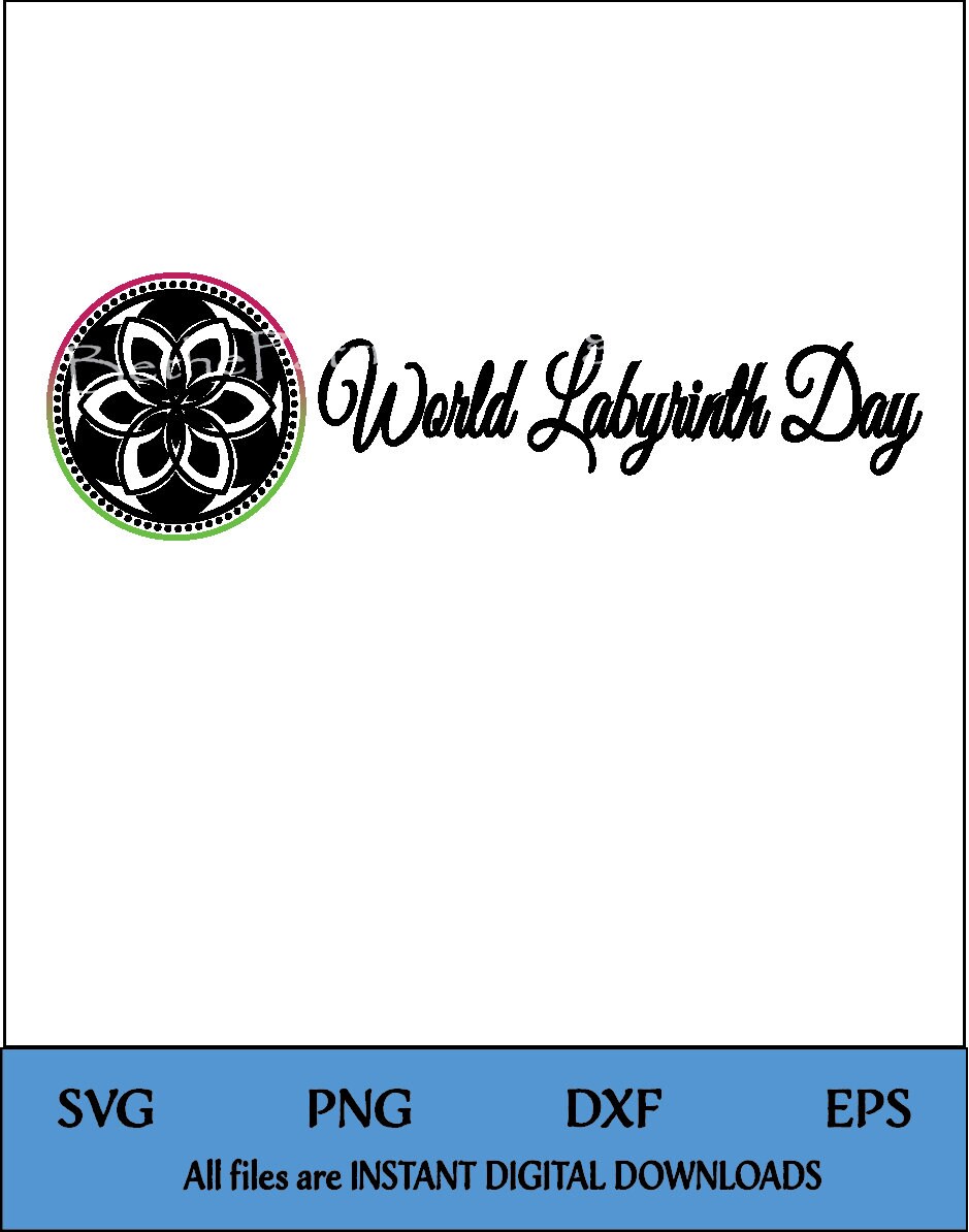 World Labyrinth Day Digital Art for Bookmarks, T-shirts and More. - Etsy