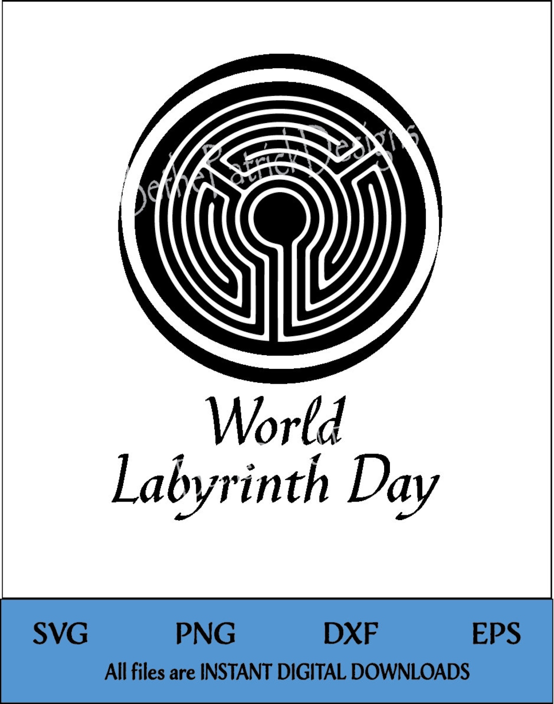 World Labyrinth Day, Walk a Labyrinth, Mindfulness, Digital Files - Etsy