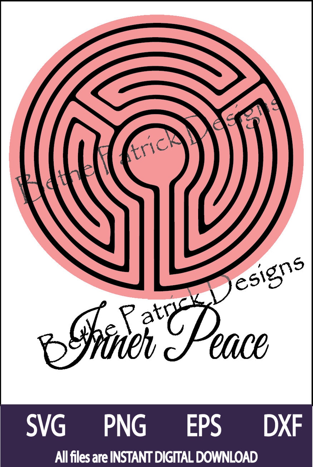 Inner Peace Labyrinth, Finger Labyrinth, Pink Labyrinth, Meditation ...