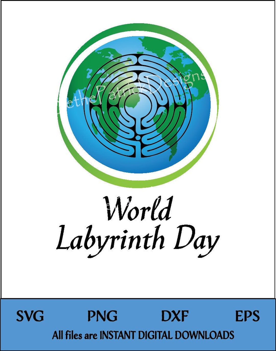 World Labyrinth Day Globe, Santa Rosa Labyrinth - Etsy