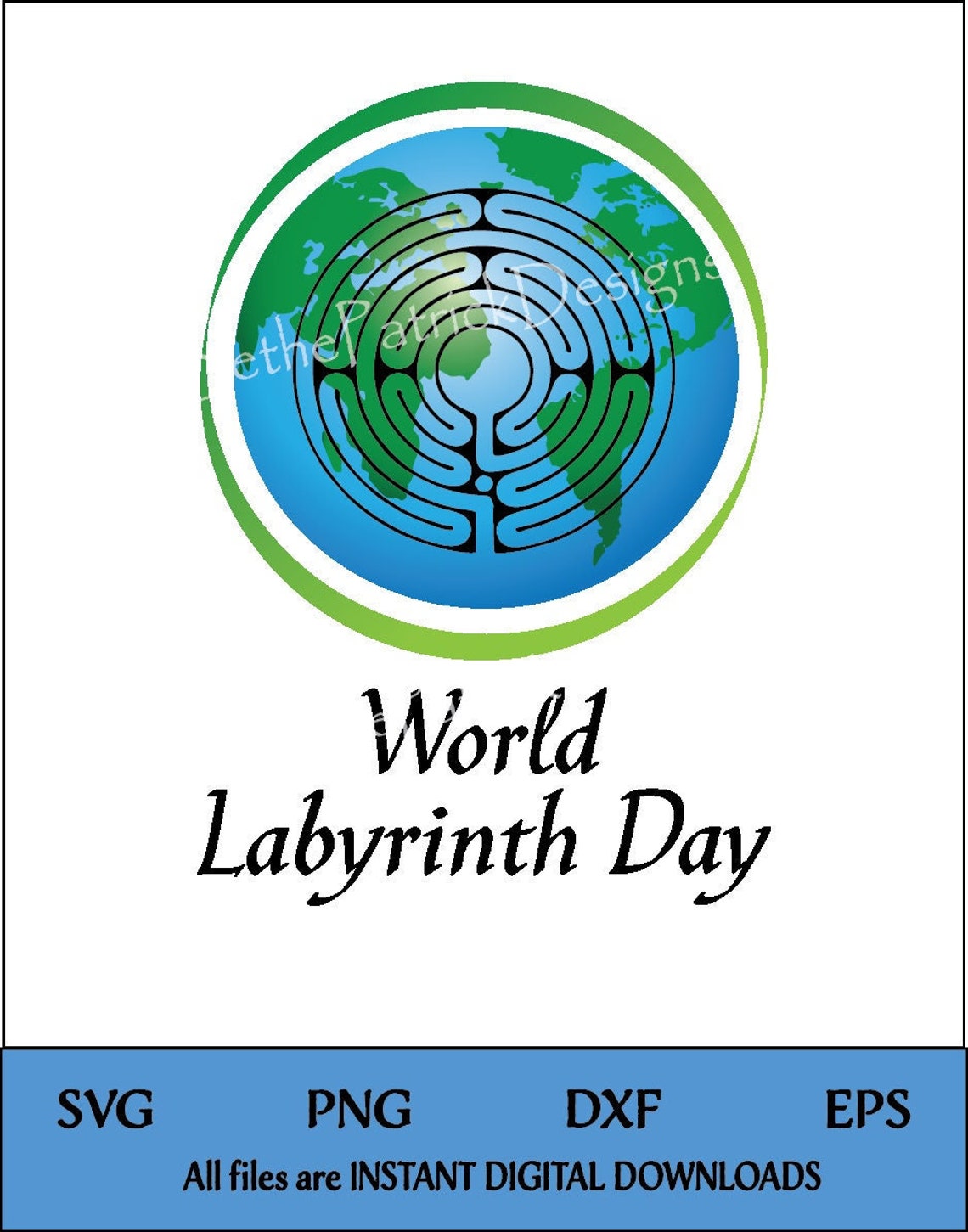 World Labyrinth Day Globe, Santa Rosa Labyrinth - Etsy