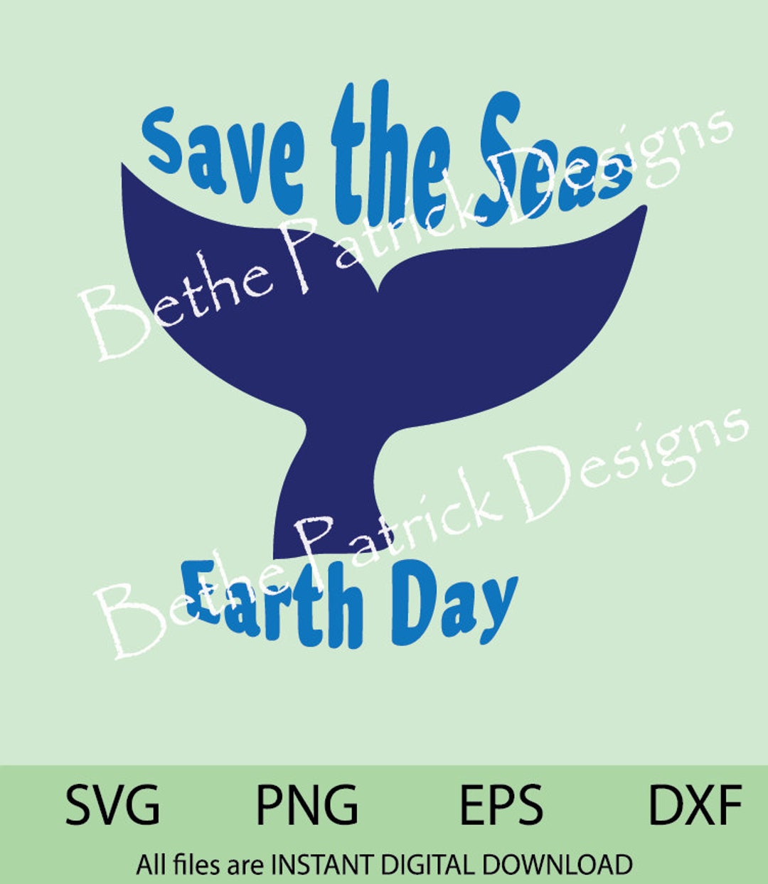 Save the Seas, Whale Tail, Earth Day, Ocean, T-shirts, Stickers ...