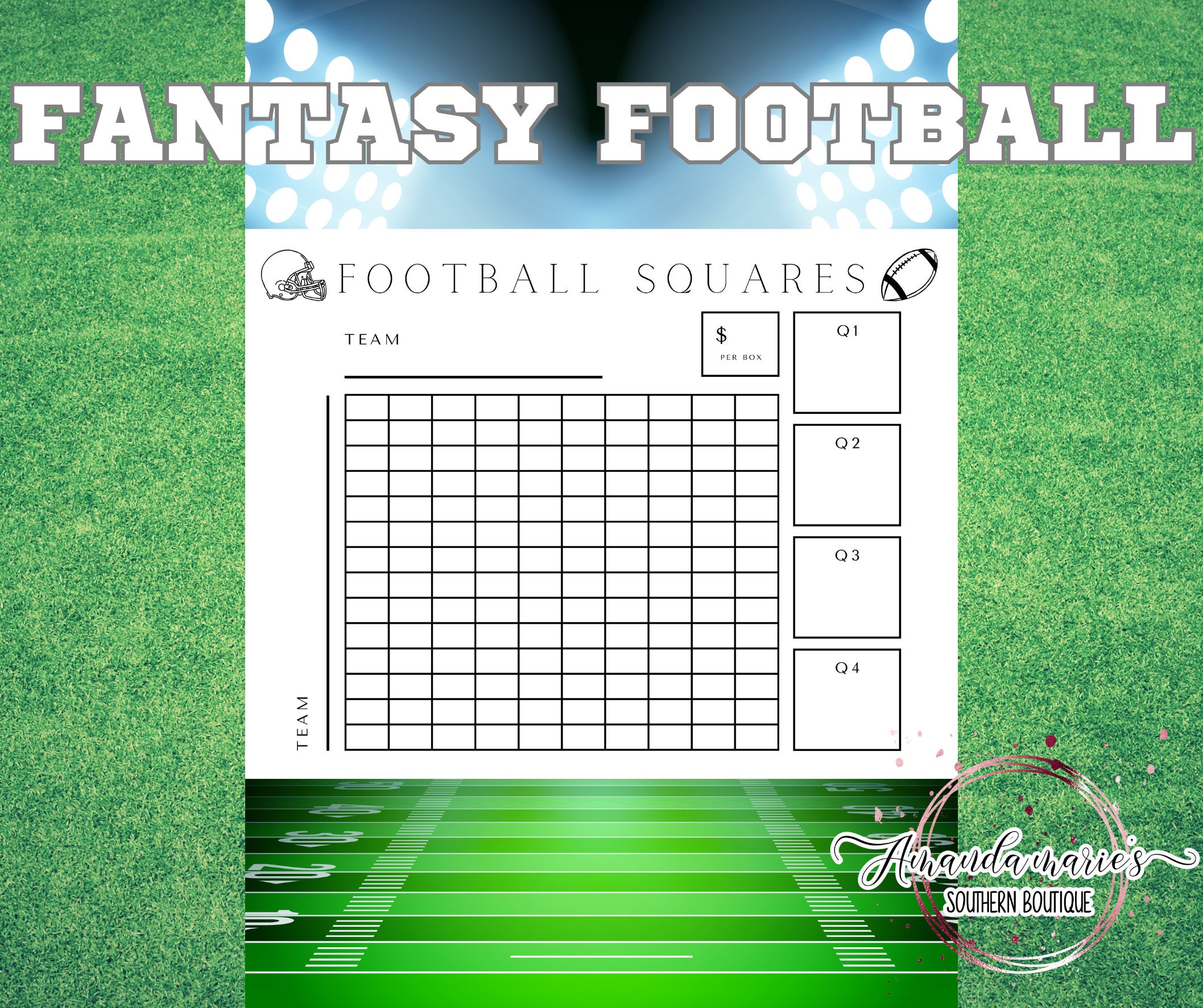 Football Fundraiser | Football Betting Game | Office Betting Game ...