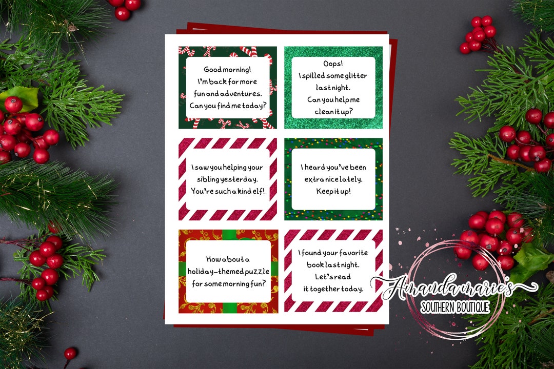 Elf | Elf Notes | Elf Prop Idea | Christmas Activities | Elf Mischief ...