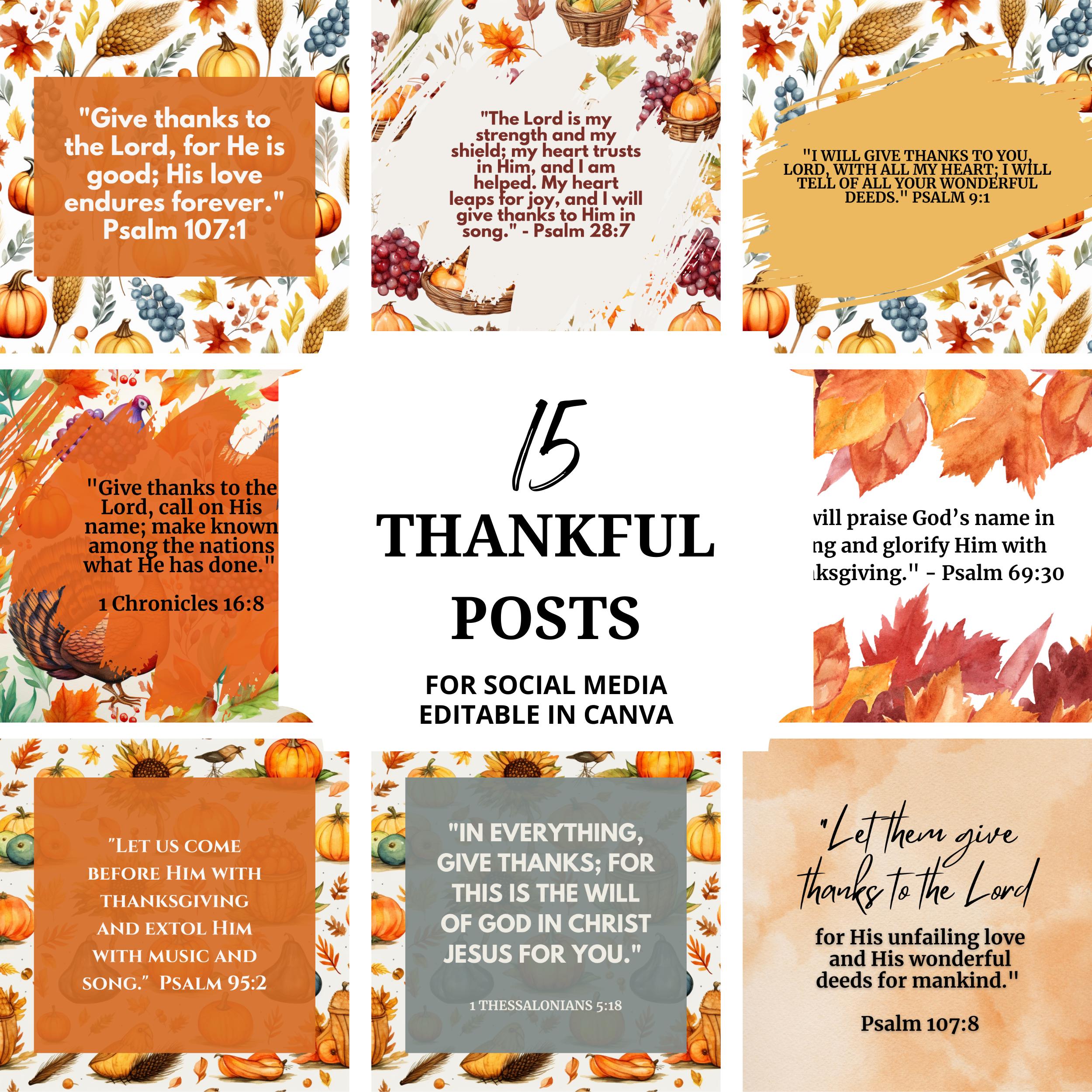 Social Media Engagement Posts, Thanksgiving, Instagram, Canva Fall ...