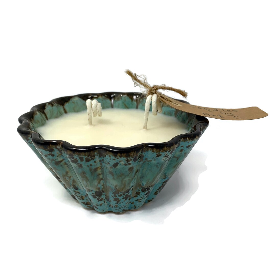 Bougie de soja Pottery Bowl Musique au bord de la mer - Etsy France