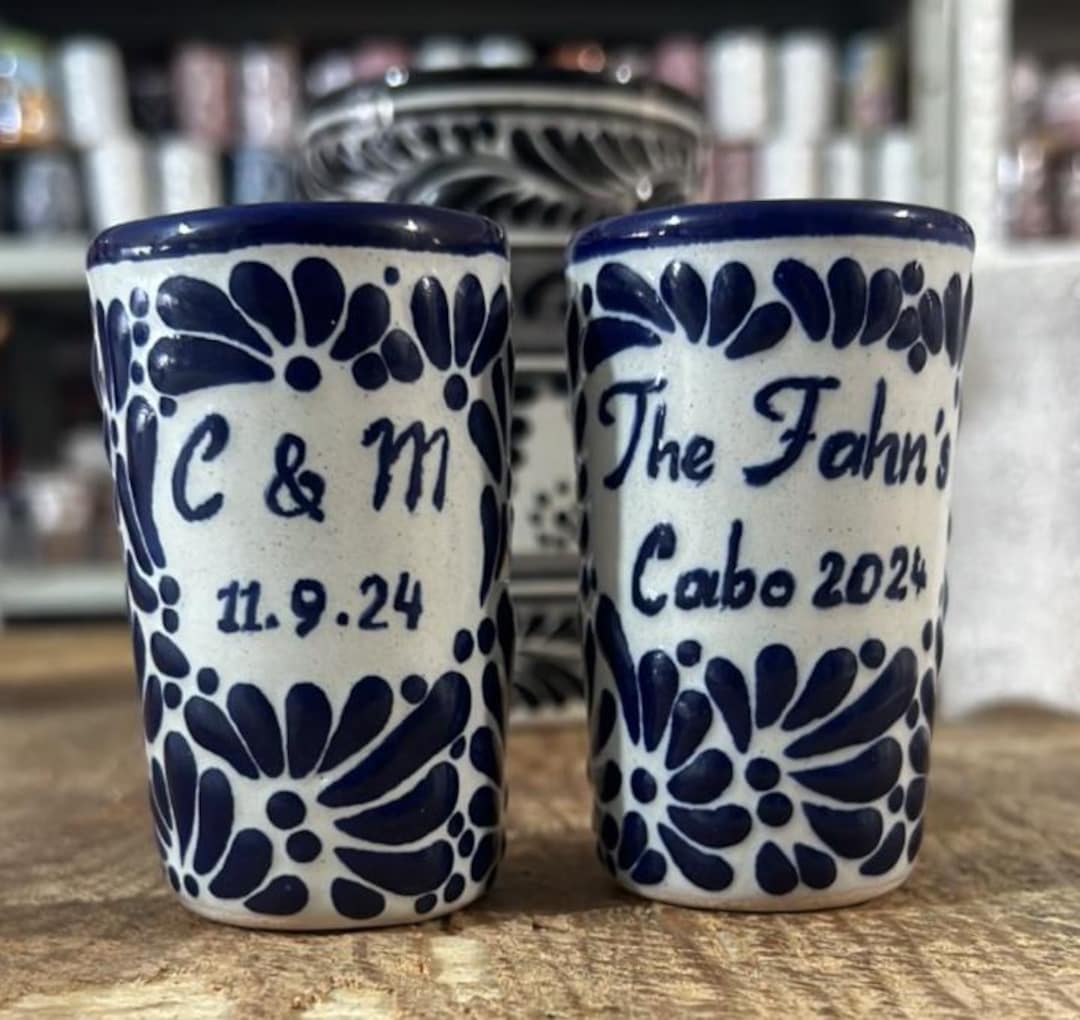 Customize Tequila Shots, Tequila Shots Glasses, Set Talavera, Ceramic ...