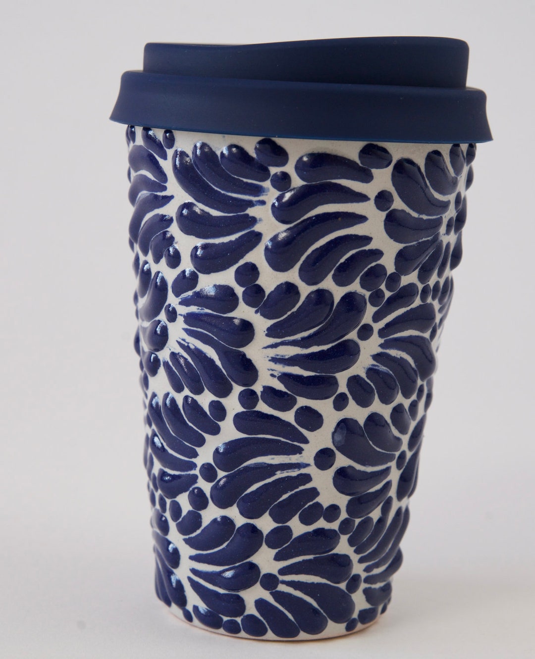 Talavera Tumbler, Coffee Mug, Coffee Tumbler , Ceramic Tumbler, TERMO ...