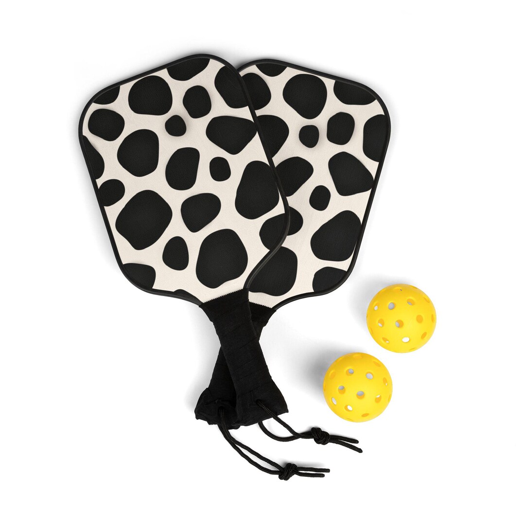 Cow Print Pickleball Paddles Set - Etsy