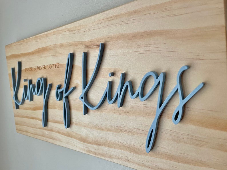King of Kings Wall Art - Etsy