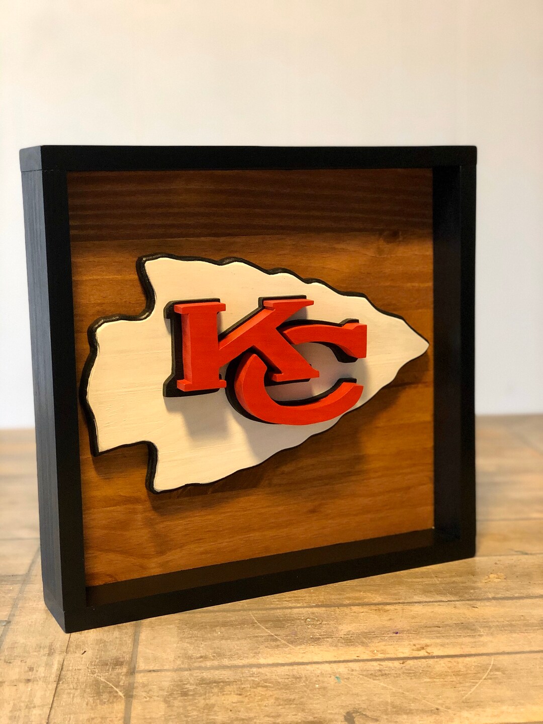 Kansas City Chiefs MADE TO ORDER Wall/shelf Art - Etsy