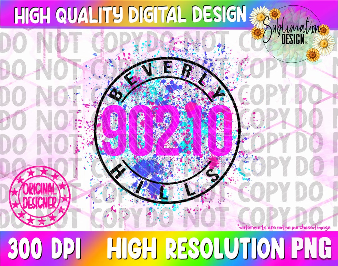 90210 Png| Sublimation Png |80's | Vintage Png| Vintage Sublimation ...