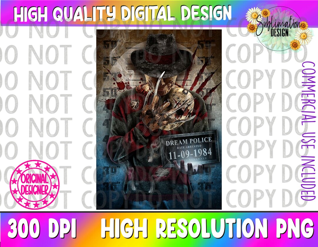 Halloween Png Nightmare Png F Reddy Sublimation Files horror Png Files ...