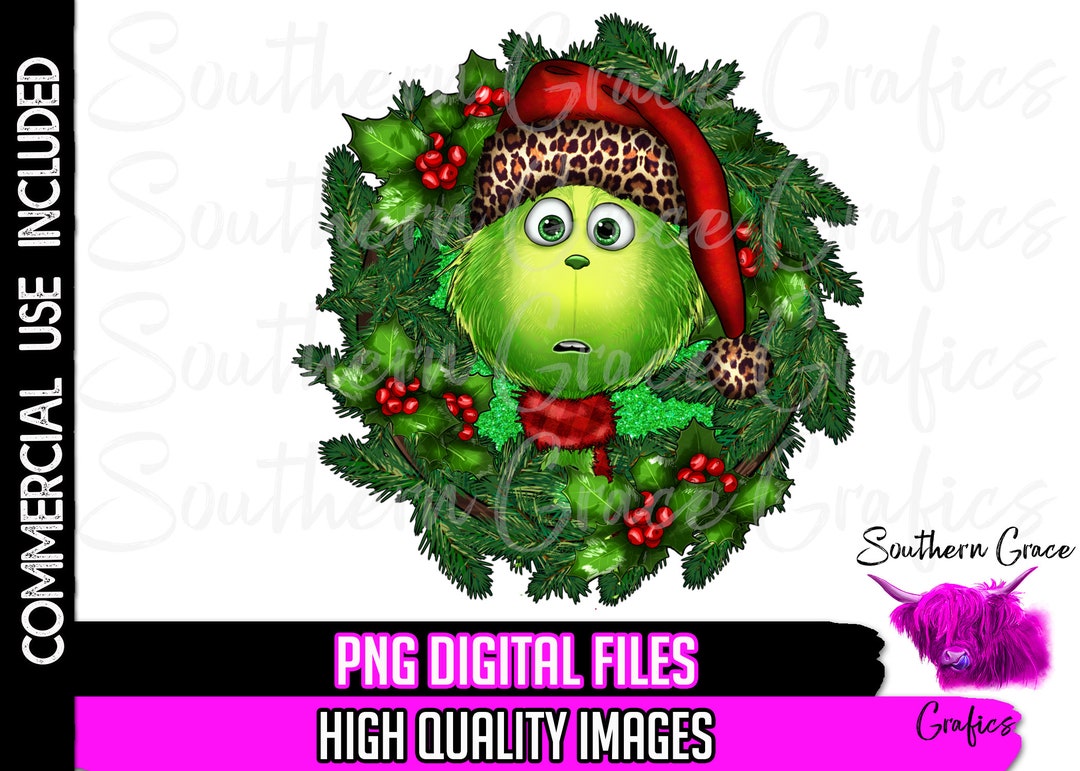 The Grinch Png Christmas Png Grinch Png Christmas Etsy