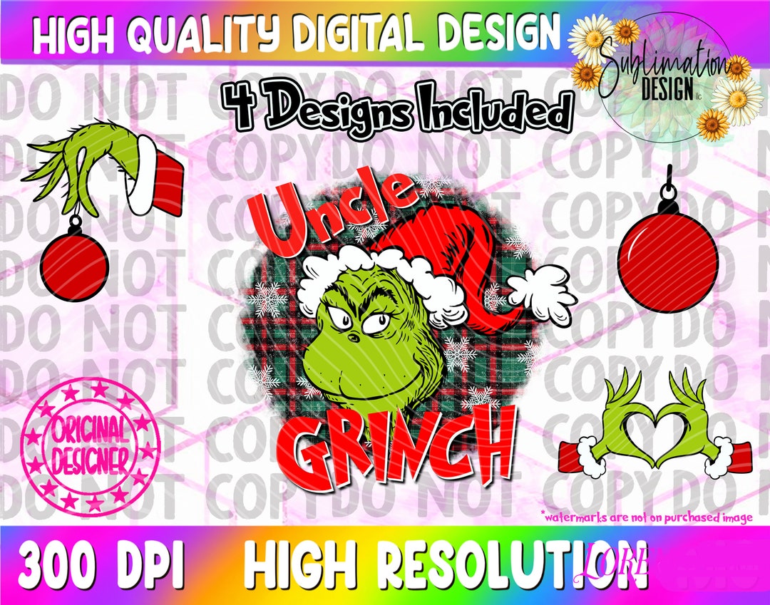 Uncle Grinch Png| Mama Grinch| the Grinch Png| Grinch Png| Christmas ...